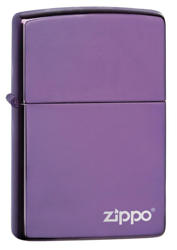 Classic High Polish Purple Windproof Lighter with Zippo Logo – Tabasa Import Export LTD SA de CV
