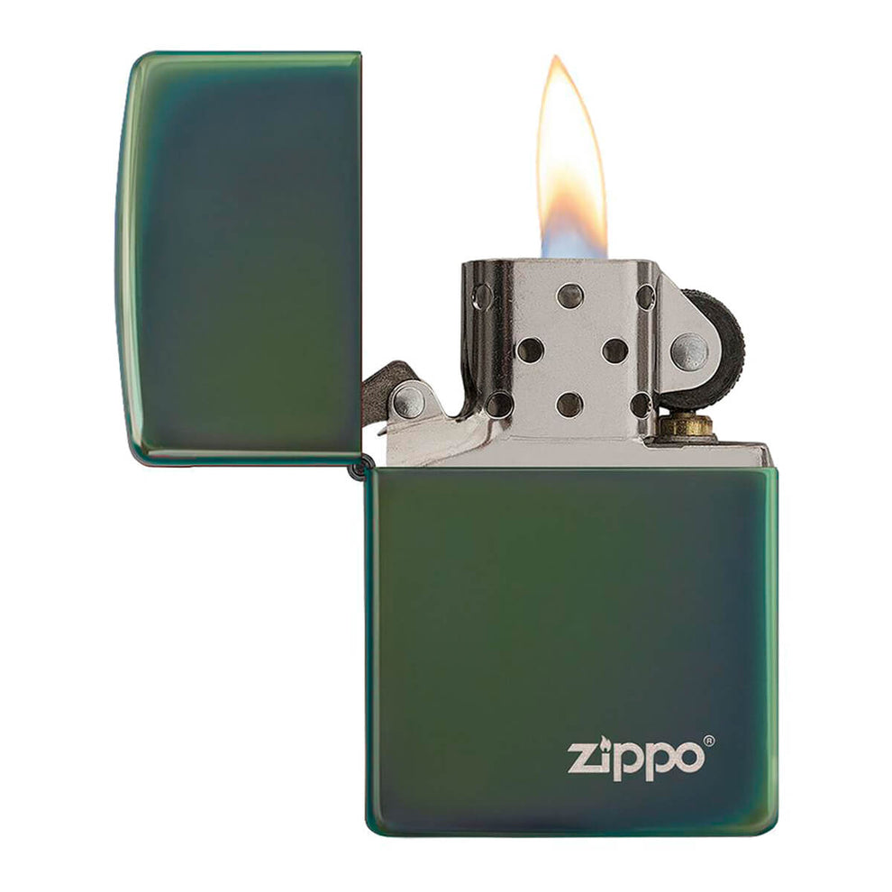 Classic High Polish Green Zippo Logo Windproof Lighter – Tabasa Import ...