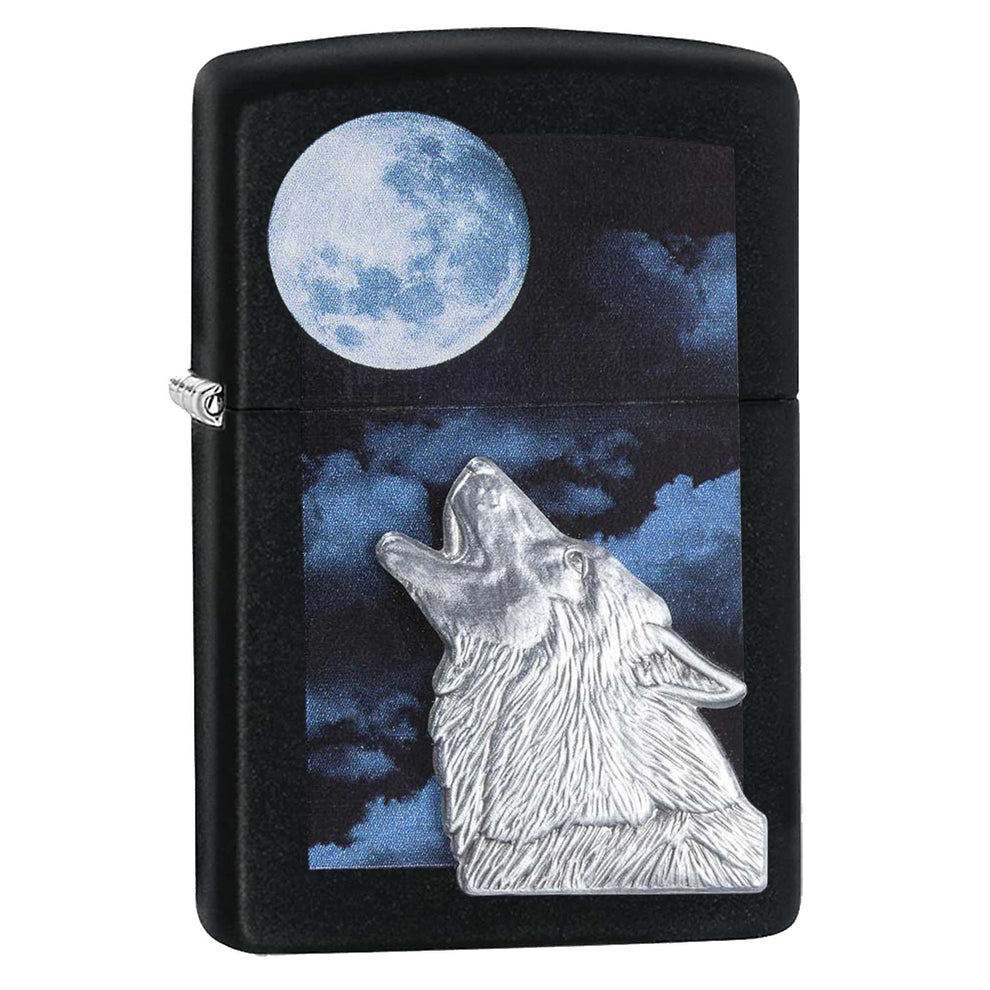 Blue Moon Howling Wold Emblem Windproof Lighter – Tabasa Import Export ...