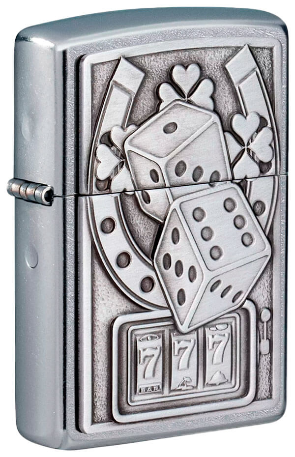 Lucky 7 Emblem Street Chrome™ Windproof Lighter – Tabasa Import Export ...