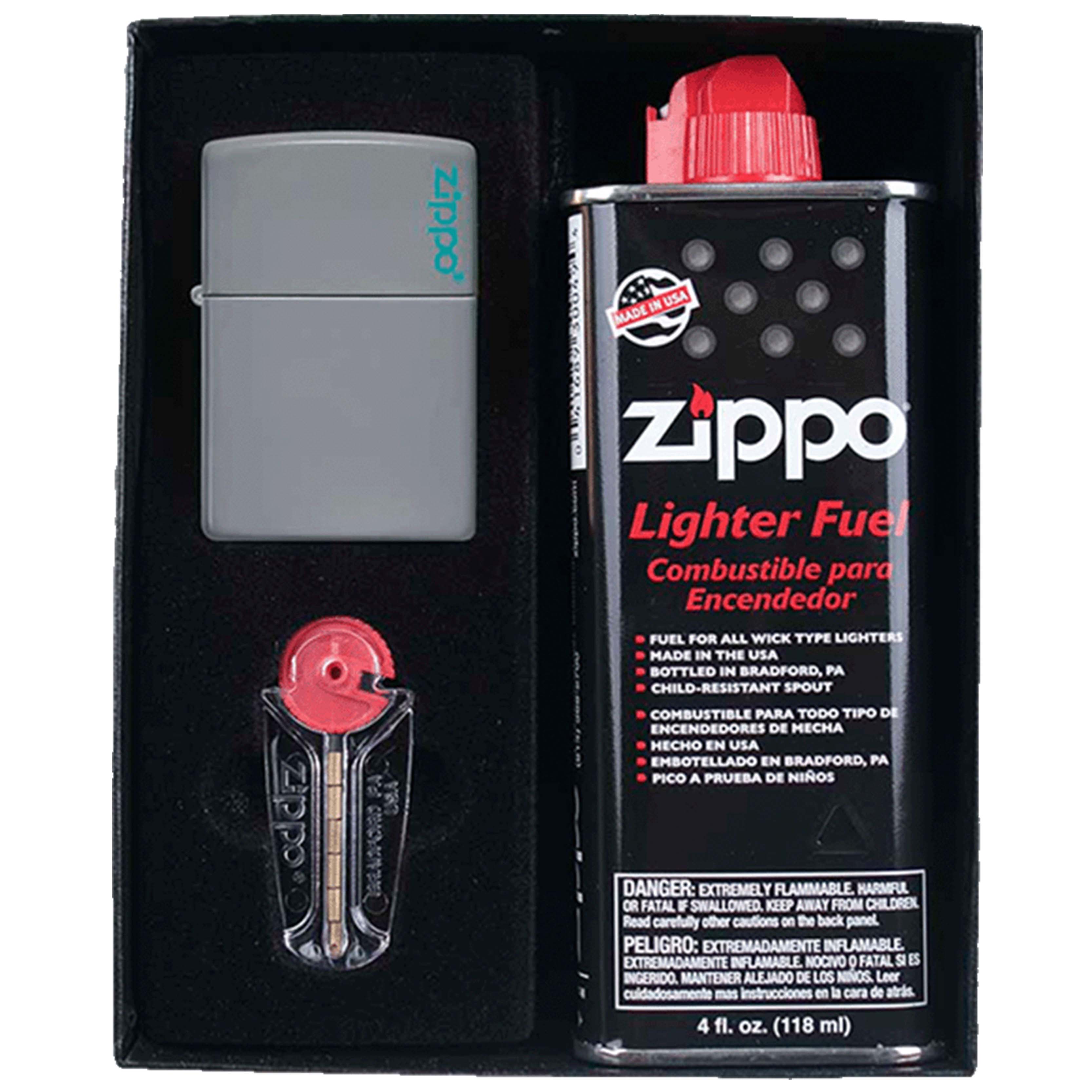 Classic Flat Grey Zippo Logo Windproof Lighter – Tabasa Import Export ...