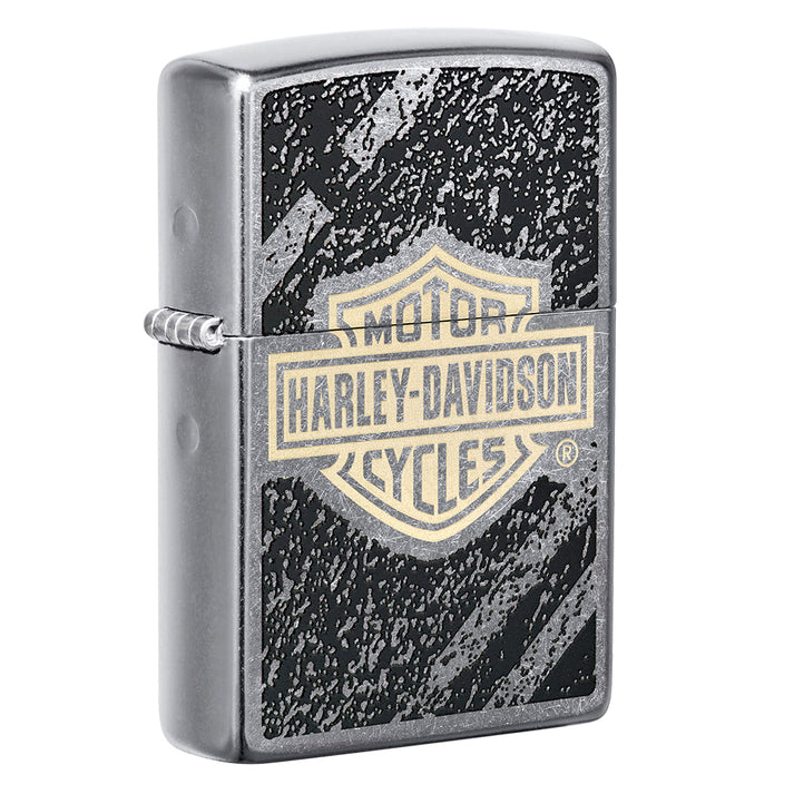 Harley-Davidson® Bar & Shield Asphalt Street Chrome™ Windproof Lighter ...